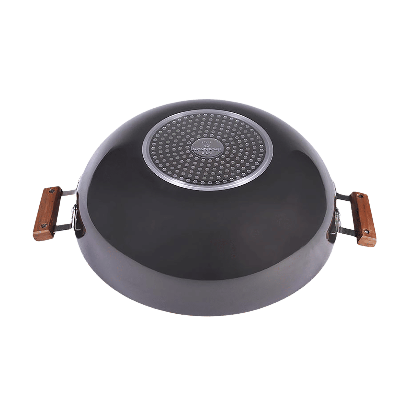 Buy Wonderchef Ebony 6l Non Stick Aluminium Deep Kadai With Lid